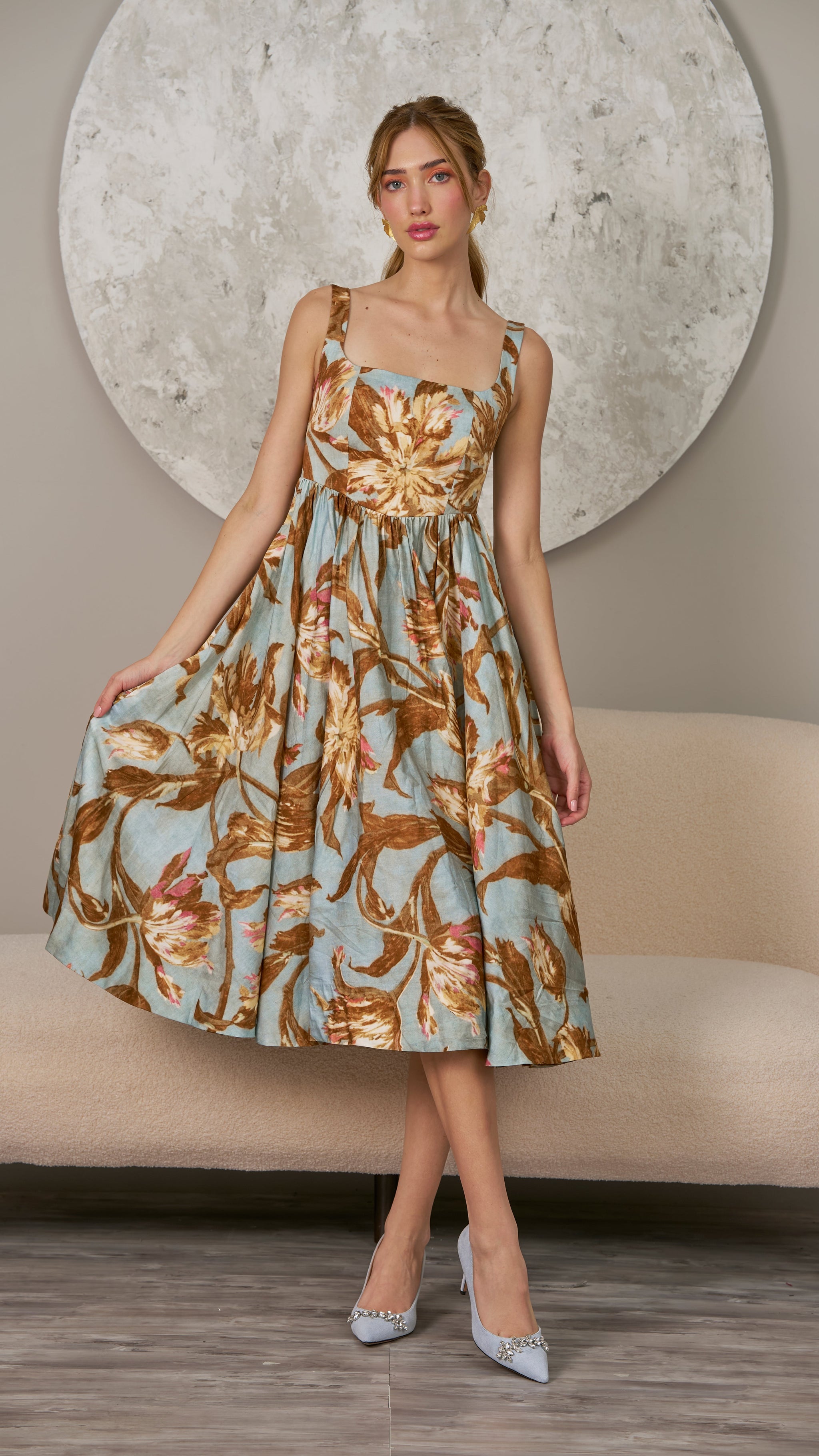 Buy Trevi Floral Midi Dress for Women - Elegant Style | RAIN