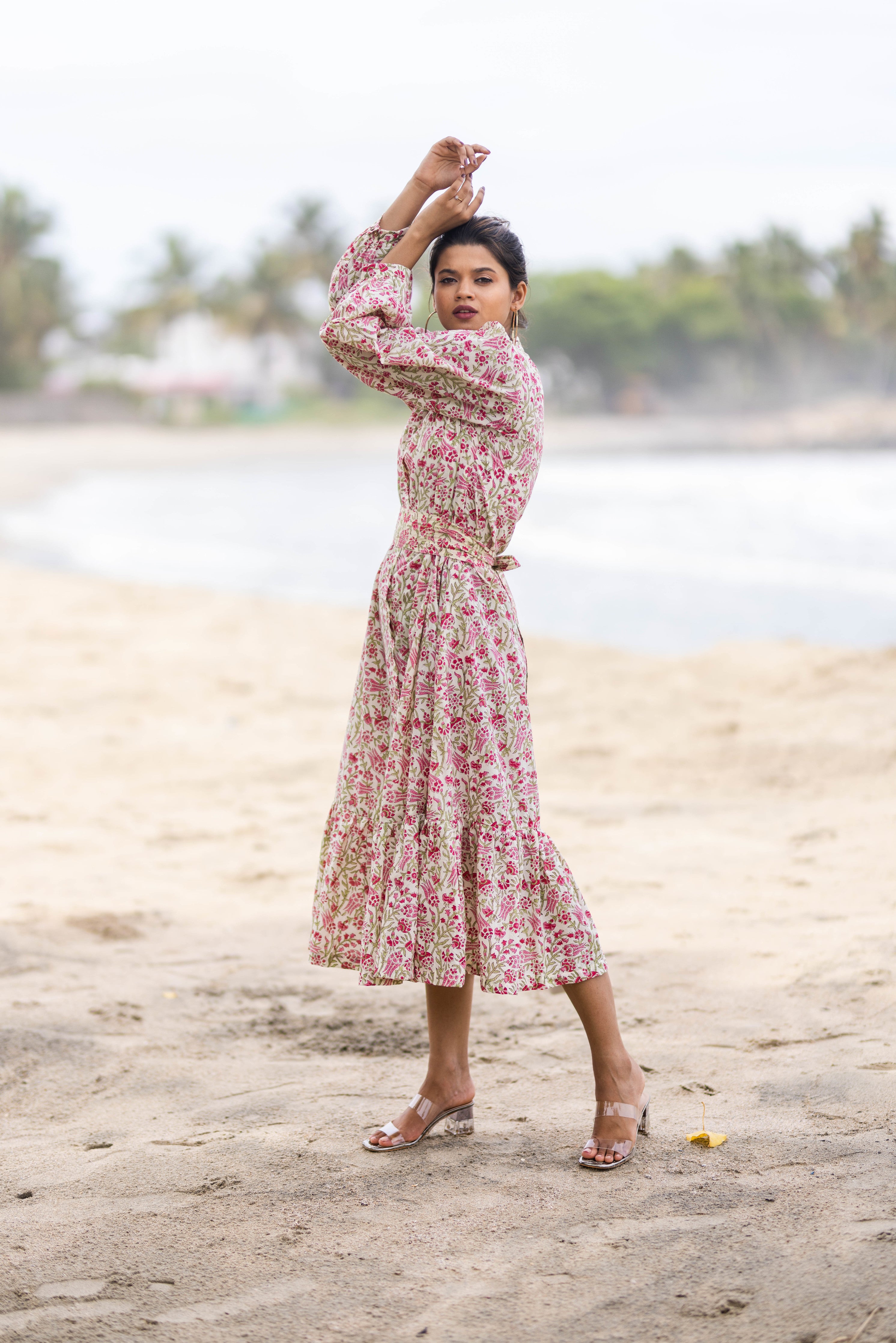 Pink Abbey Garden Dress – RAIN by Tintu Thomas