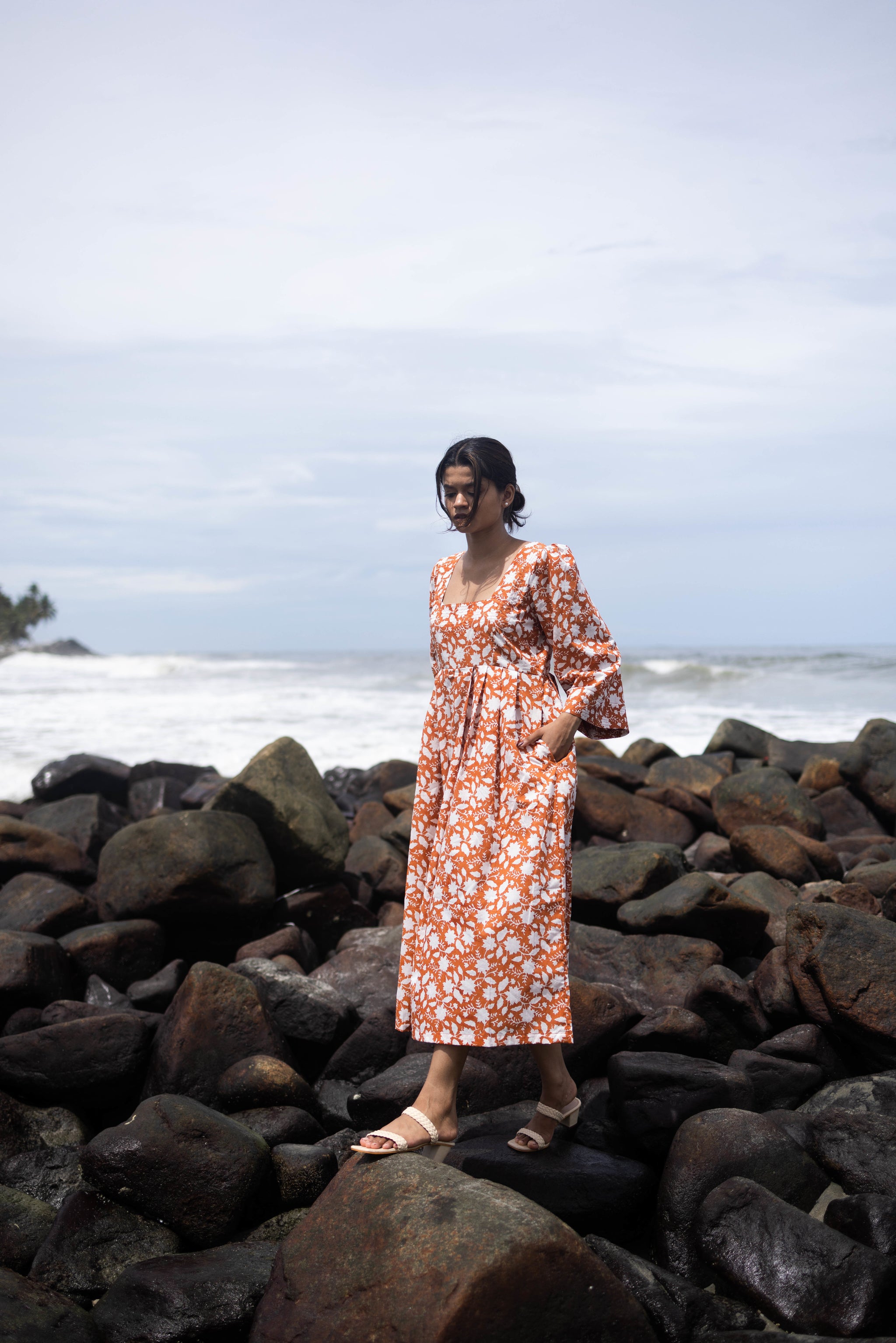 Rust Basille Victoria Dress